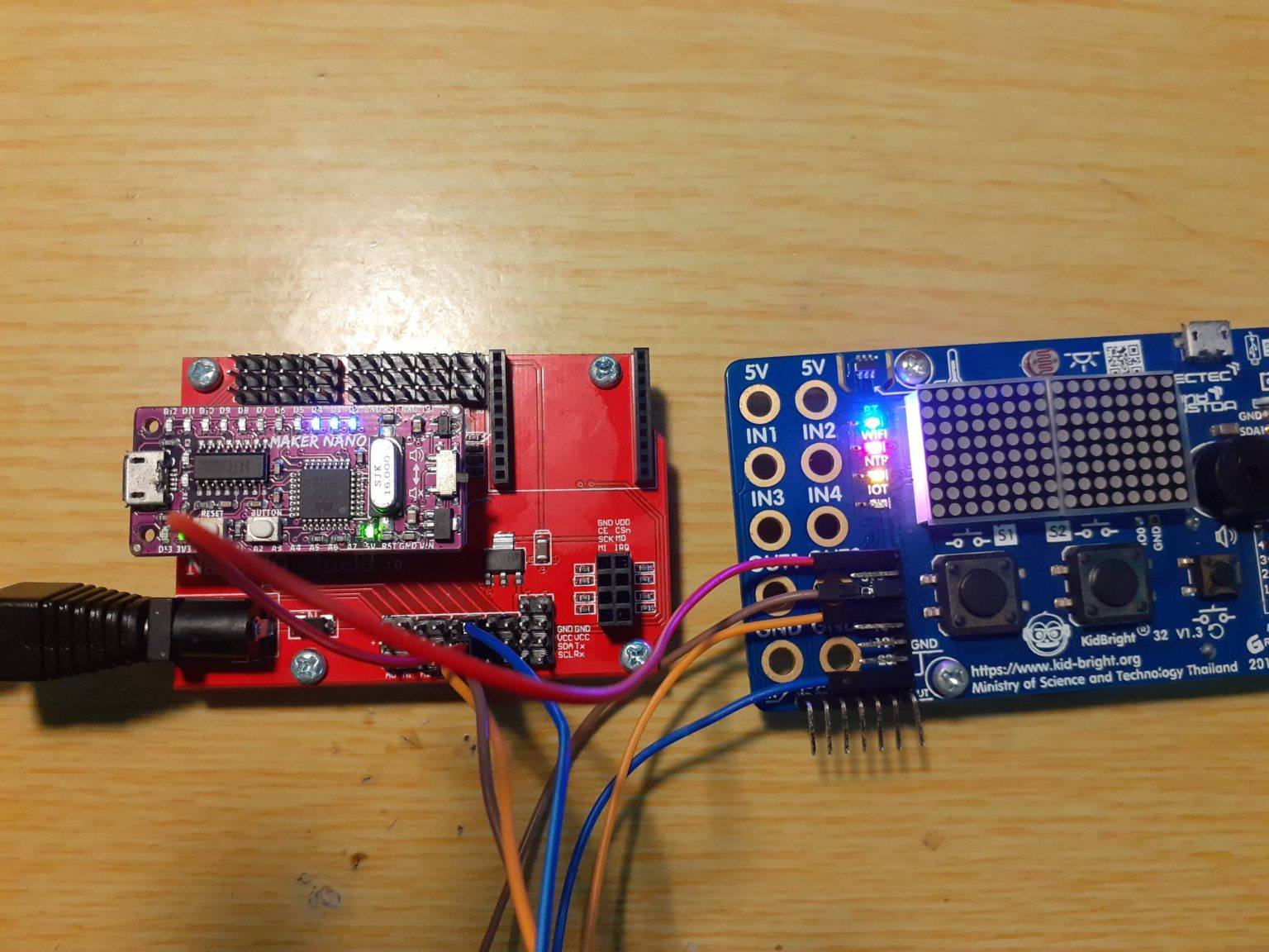 I2C between Maker Nano and Kid-Bright32 (Esp32) - Maker and IOT Ideas