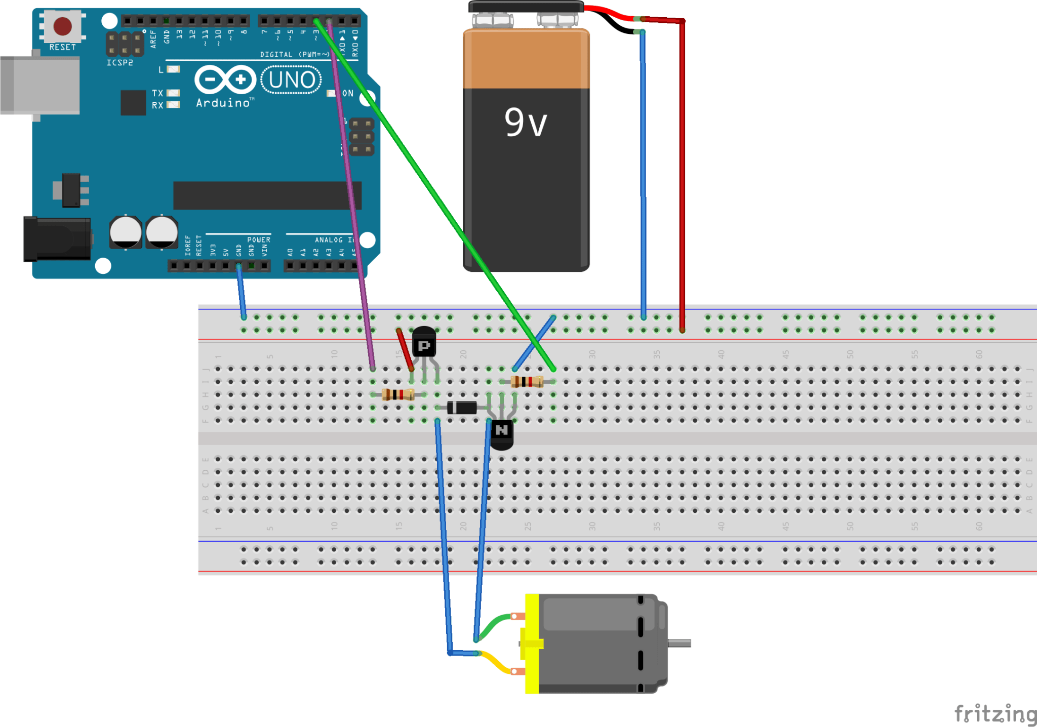 Using the H-Bridge Motor Controller – A Practical Example - Maker and ...