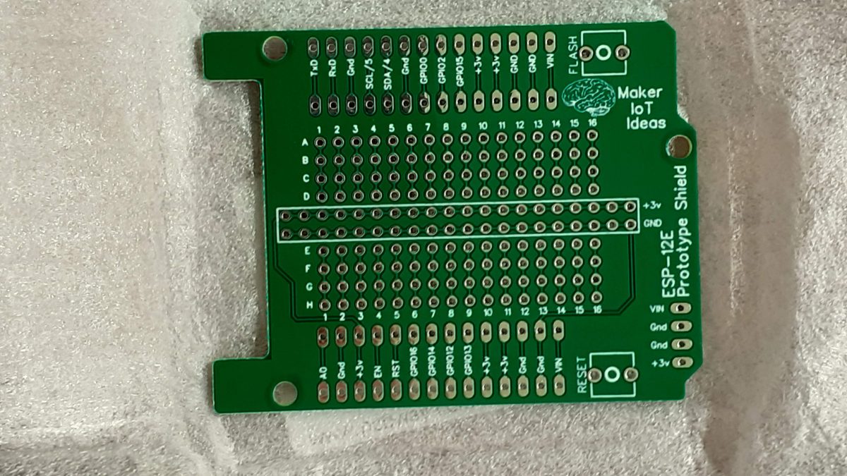 Useful ESP12E-DEV Prototype Shield - Maker and IOT Ideas