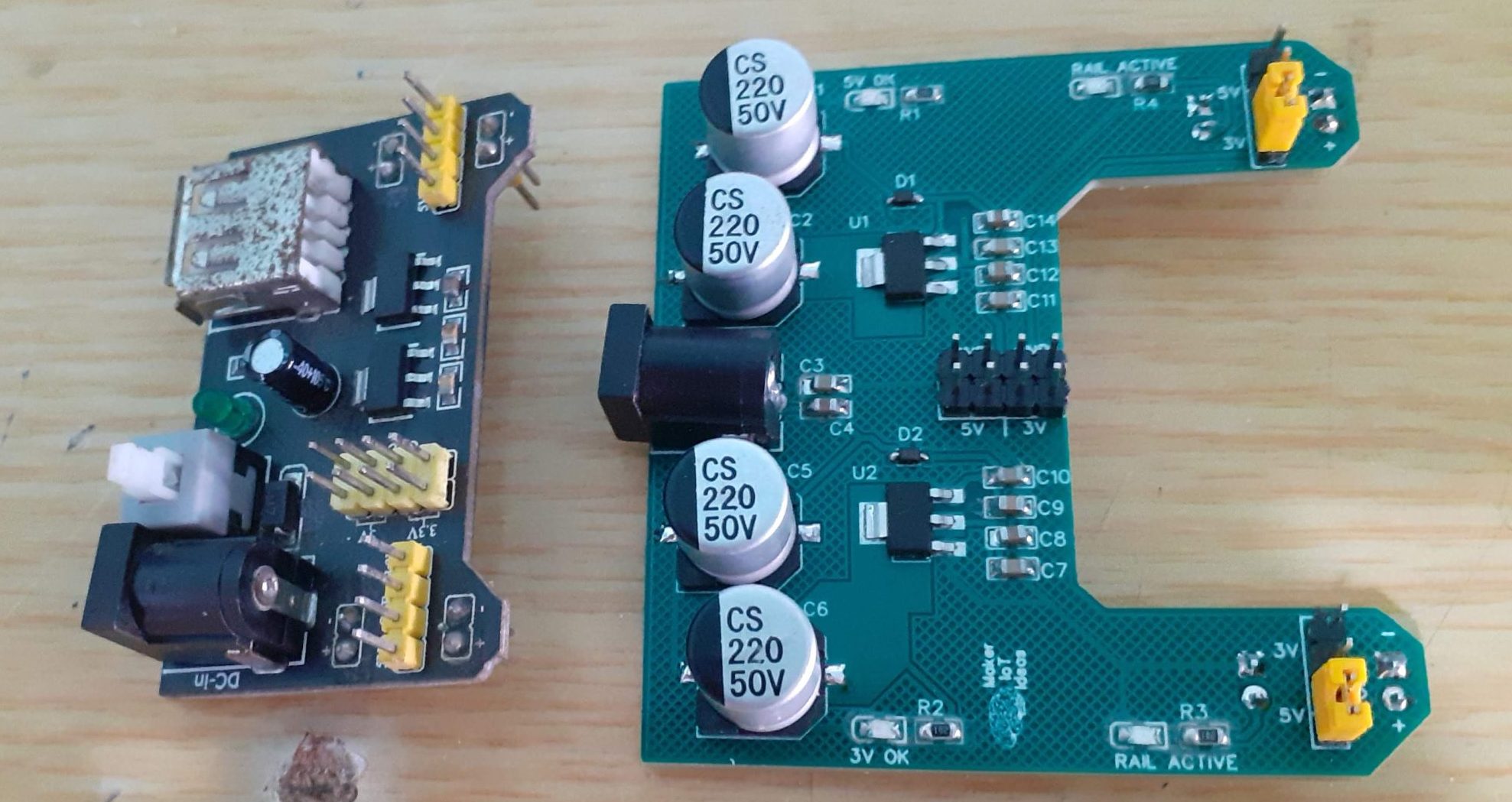 Breadboard Power Module – Custom designed - Maker and IOT Ideas