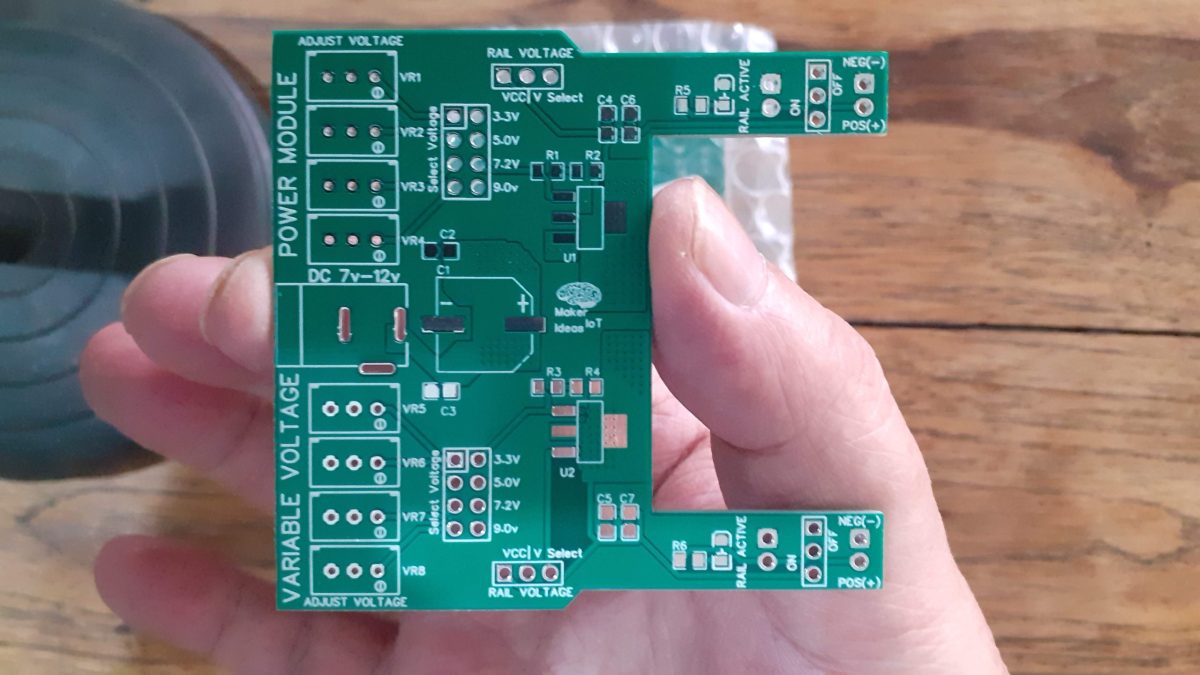 Variable Breadboard Power Module - Maker and IOT Ideas