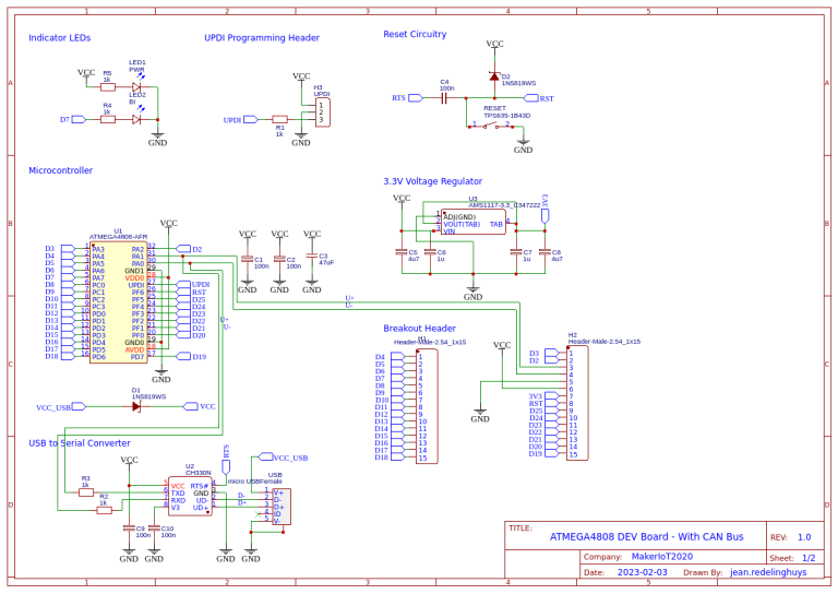 ATMEGA4808 with CAN Bus - Maker and IOT Ideas