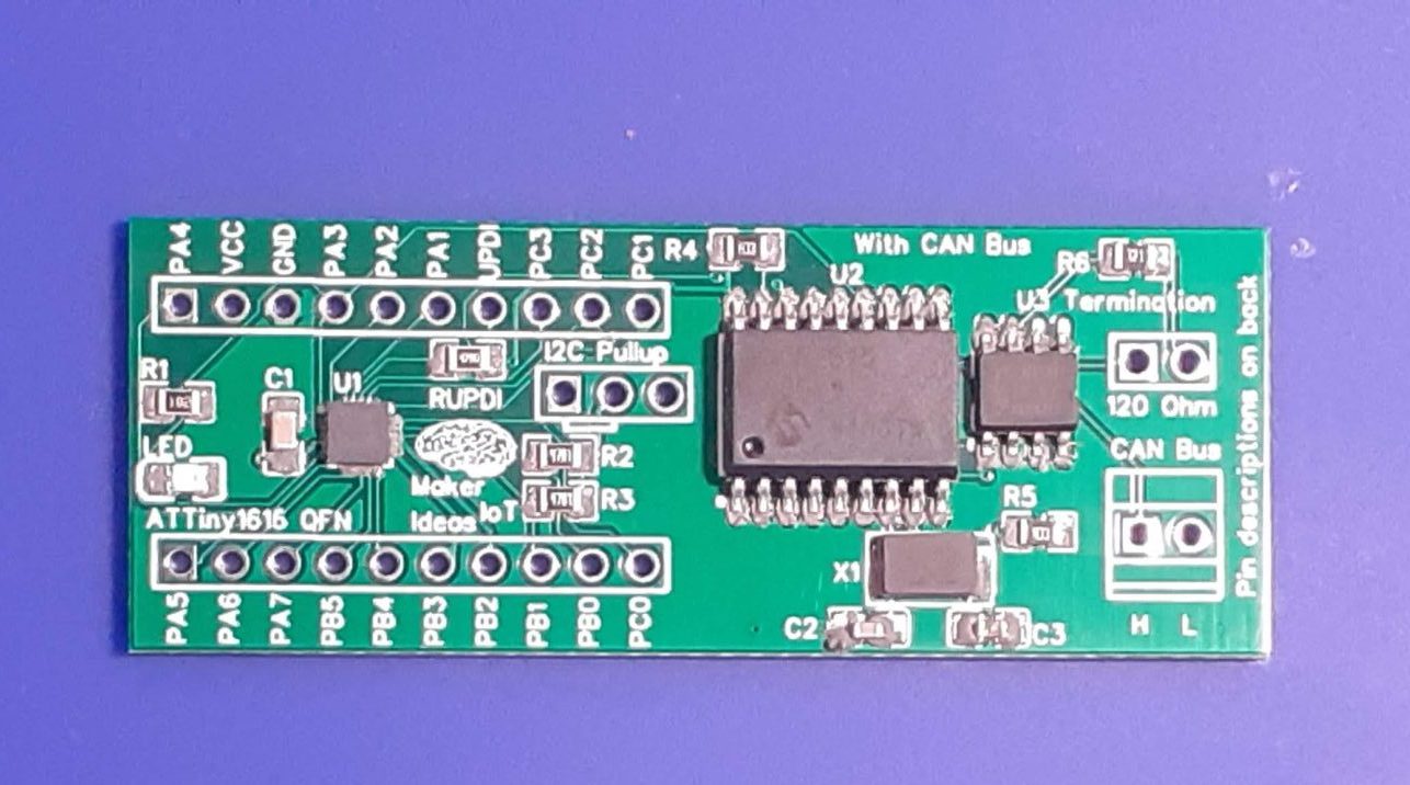 CAN Bus support with the ATTiny1616 - Maker and IOT Ideas